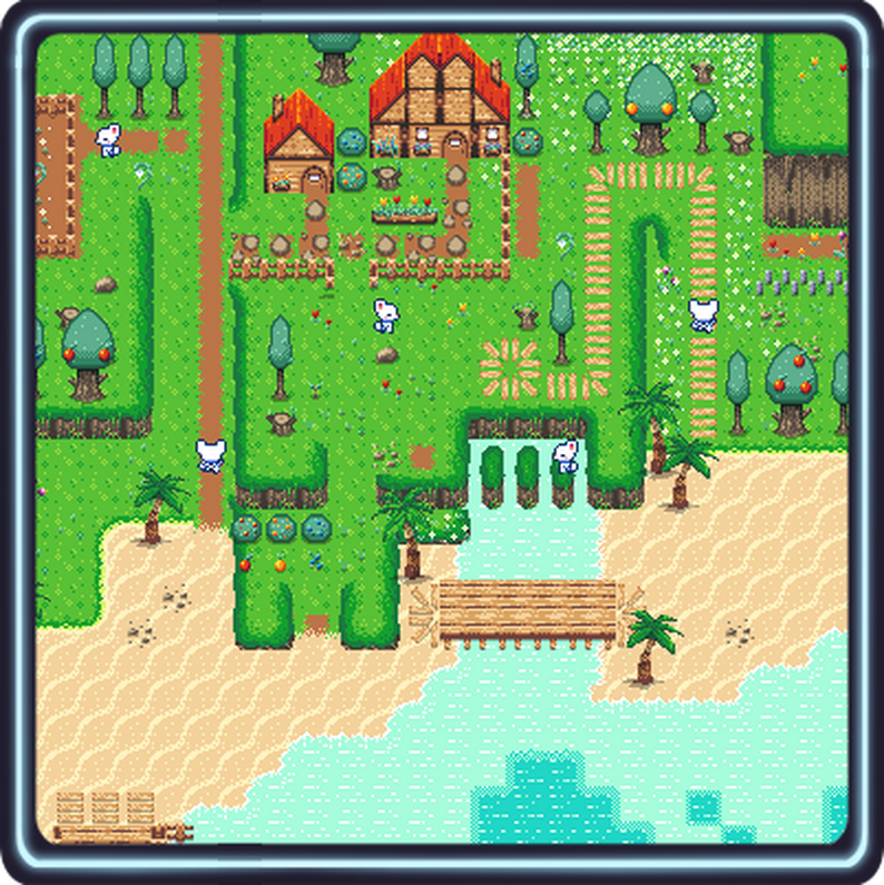 Free Pixel Tileset + Character spritesheet by VoodooMoose