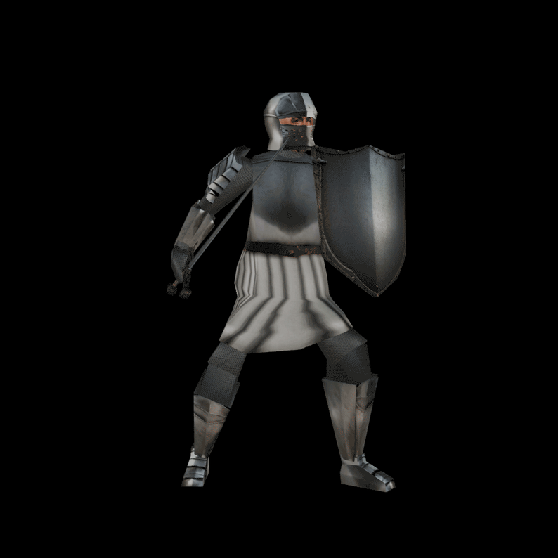 Animated Knight Character by MCSTEEG