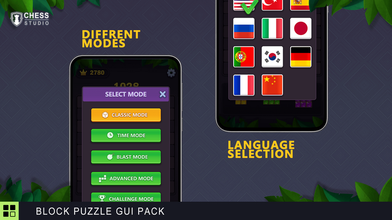 Block Puzzle GUI Pack by ChessStudio