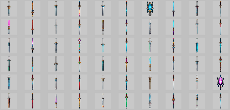 RPG Pack 5 - Weapons- 400+ Sprites by FortressSide