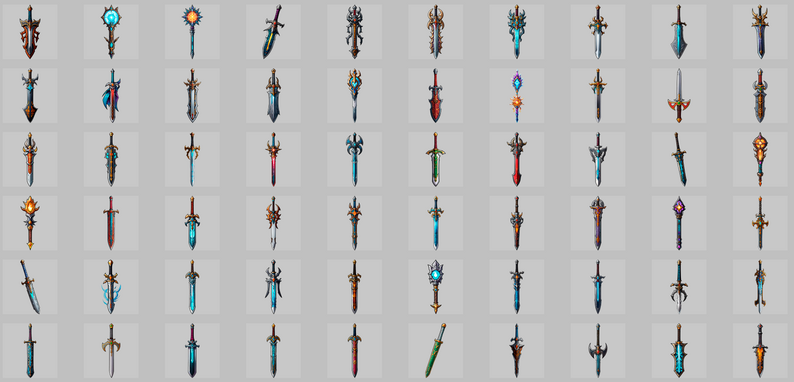 RPG Pack 5 - Weapons- 400+ Sprites by FortressSide