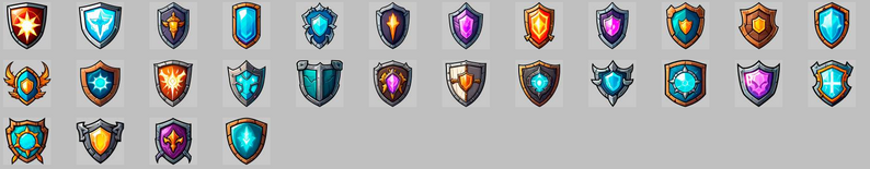 RPG Pack 6 - Shields- 400+ Sprites by FortressSide