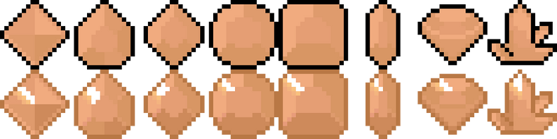 512 Gems Pixel Art - Pack (16x16) by KabGames