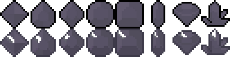 512 Gems Pixel Art - Pack (16x16) by KabGames