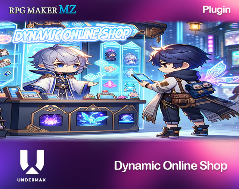 RPG MAKER MZ Plugin: Dynamic Online Shop by Undermax