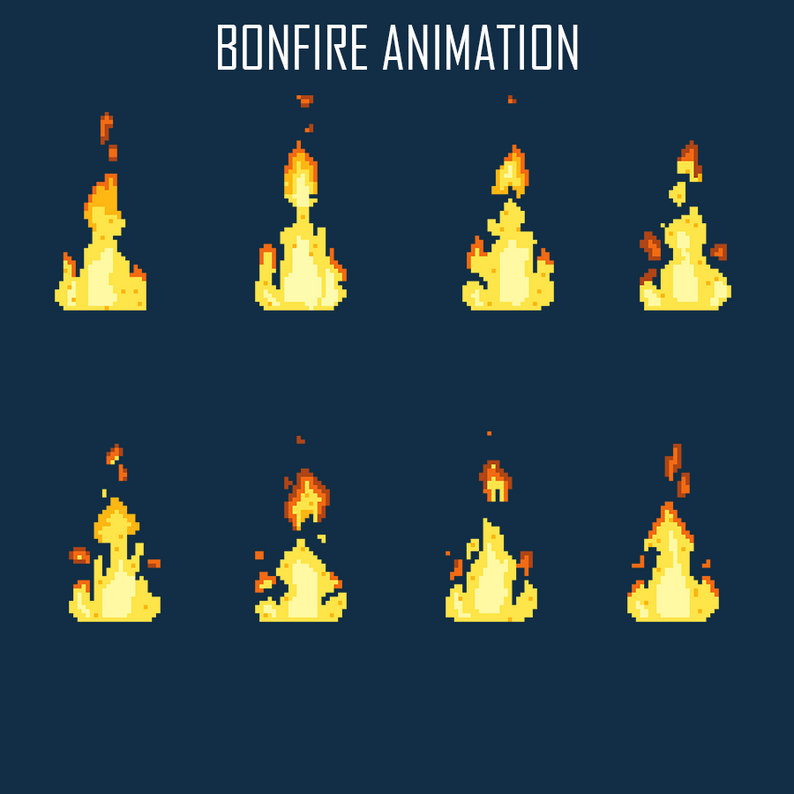 Pixel Fire Set by NYKNCK