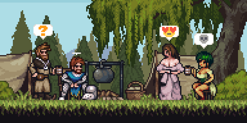 FREE - 2D Pixel Art Male and Female Character - Sidescroller by GandalfHardcore