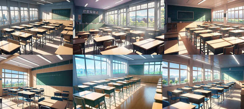 FREE - Classrooms Visual novel Backgrounds by K Storm Studio