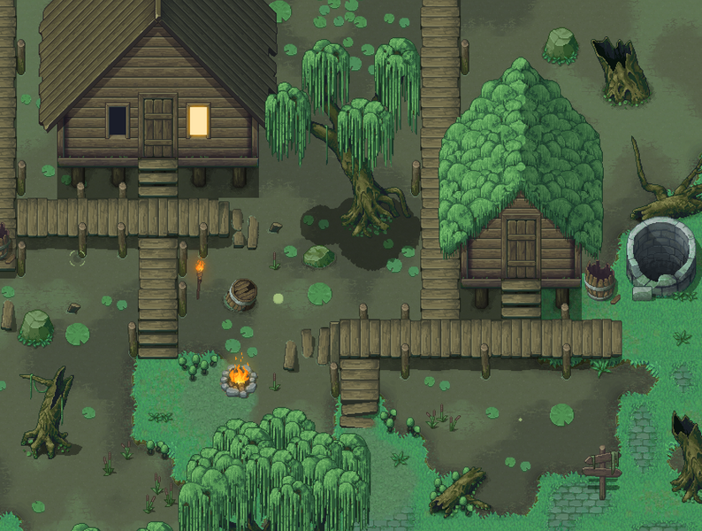 Winlu Fantasy Tileset - Swamp by WinLu