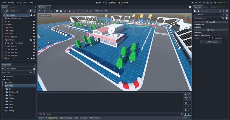 Race 3D Template - Godot 4.2 by RNB Games