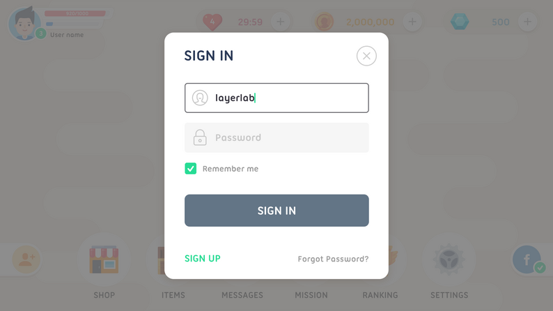 GUI - Mono Round by LAYERLAB
