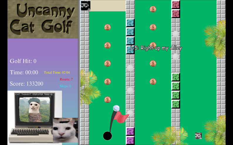 Uncanny Cat Golf by SH2K (SlappyHappy2000)