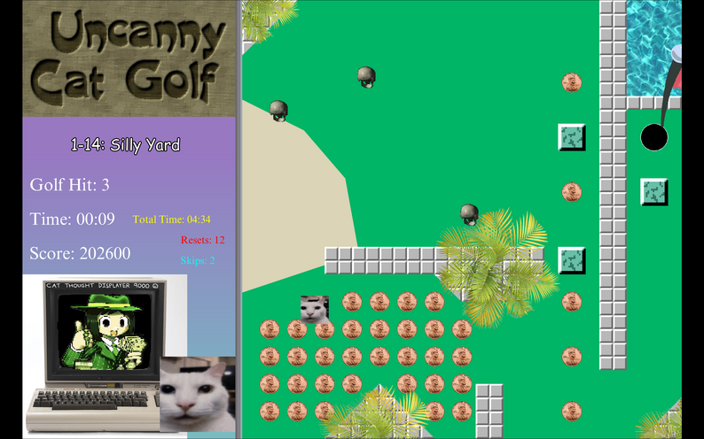 Uncanny Cat Golf by SH2K (SlappyHappy2000)