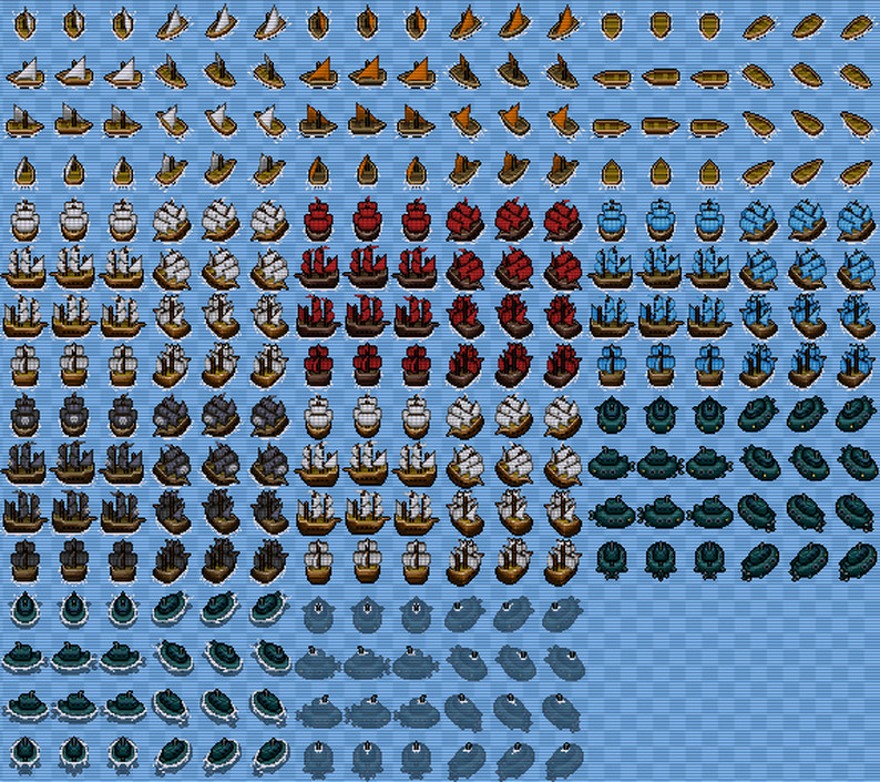 Vehicle & Ship Sprites by Pipoya