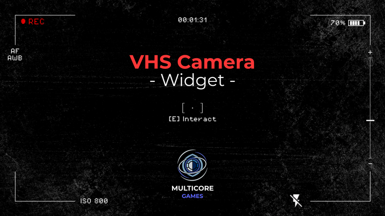 VHS Camera Widget | UE5 by Multicore Games