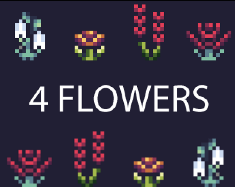 Pixel Plants by Tevtelka