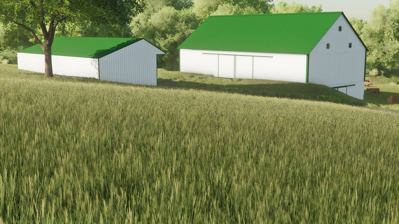 FS22 Three Side Shed by LJR Modding
