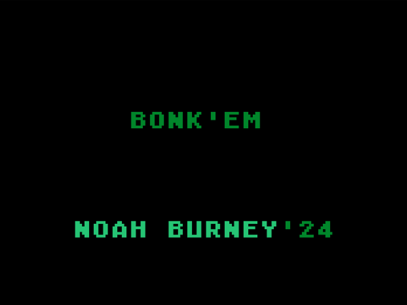 Bonk'em (Atari 8-Bit) by Noah Burney by BASIC 10Liner