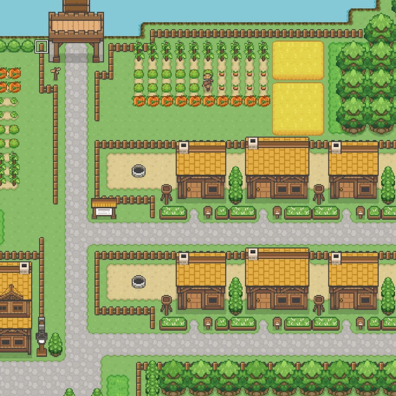 RPG Asset: Buildings Tileset Pack - Wooden Architecture by VectoRaith