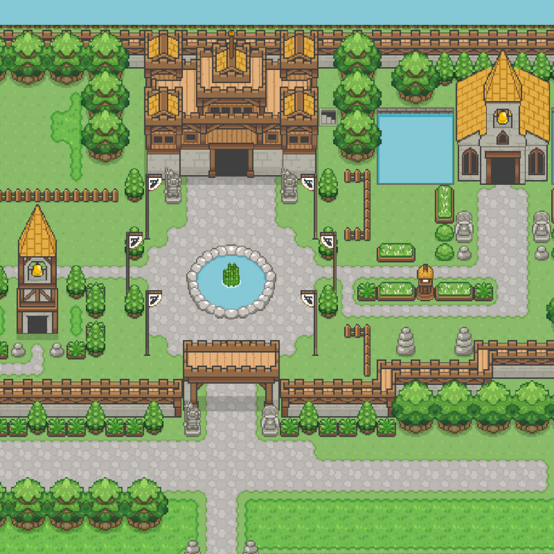 RPG Asset: Buildings Tileset Pack - Wooden Architecture by VectoRaith