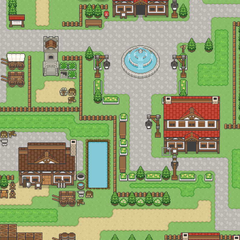 RPG Asset: Buildings Tileset Pack - Generic Medieval by VectoRaith
