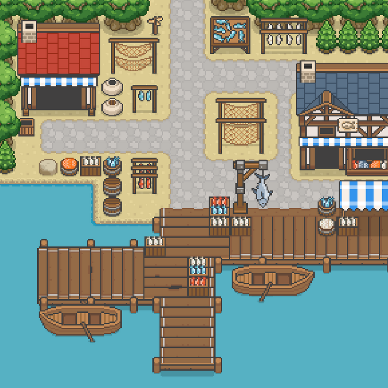 Generic Medieval Buildings Tileset Pack by VectoRaith