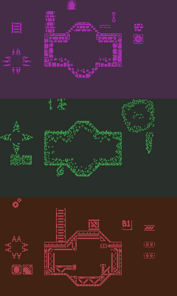 Free 1-bit Tileset Pack by Quintino Pixels