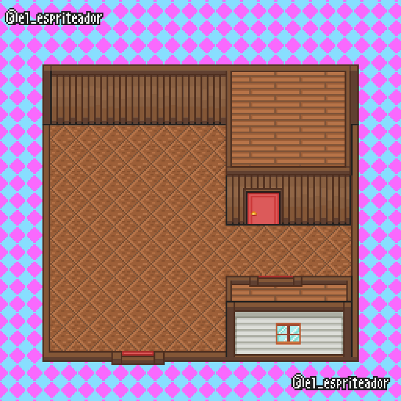 Pokemon DS Style Interior Tileset by El Espriteador