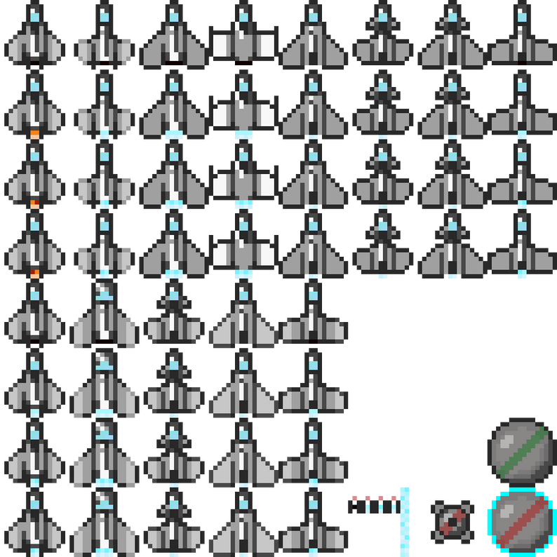 2D Space Fighters by hacked.design