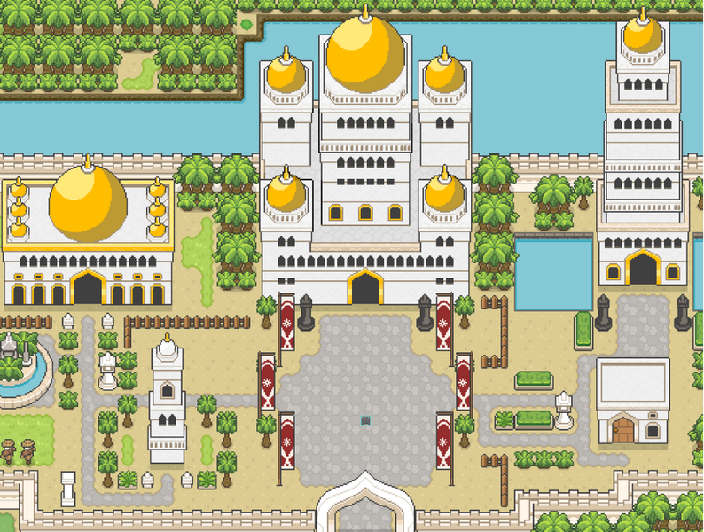 RPG Asset: Buildings Tileset Pack - Medieval Arabian by VectoRaith