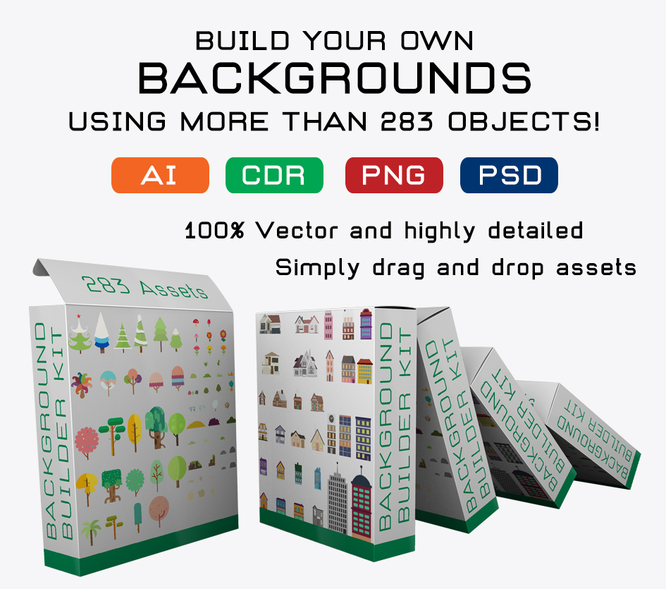 Game Background Creator Builder Kit by Mobile Game Graphics