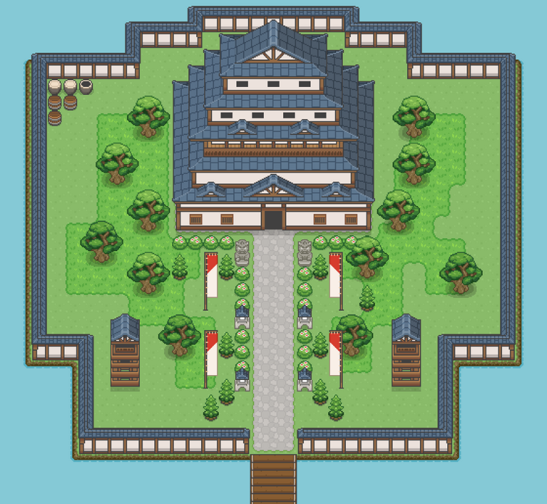 RPG Asset: Buildings Tileset Pack - Traditional Japanese by VectoRaith