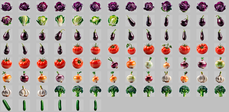 Pack 26 - Vegetables - 200 Sprites by FortressSide