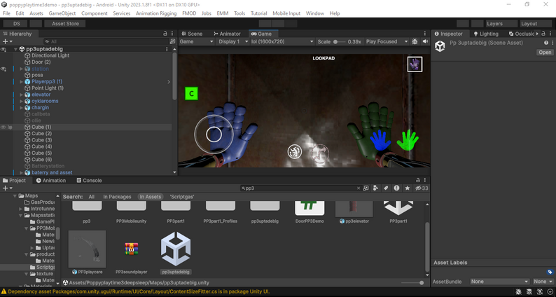 poppy playtime 3 mobile source code Unity editor by FGSTUDIO