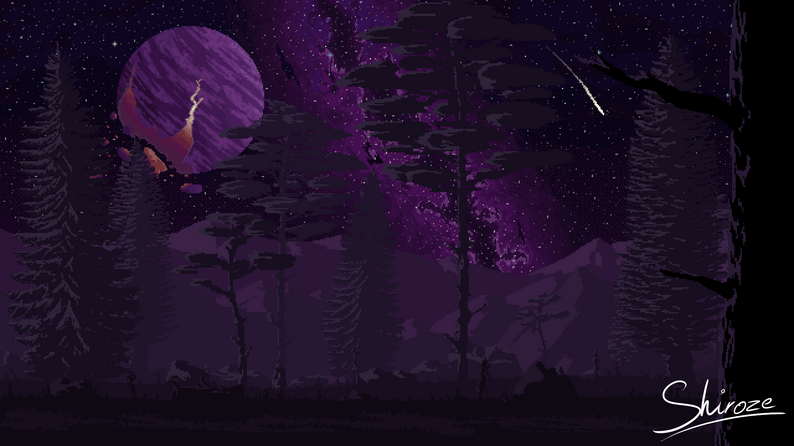 Starry night - Parallax Background by Shiroze