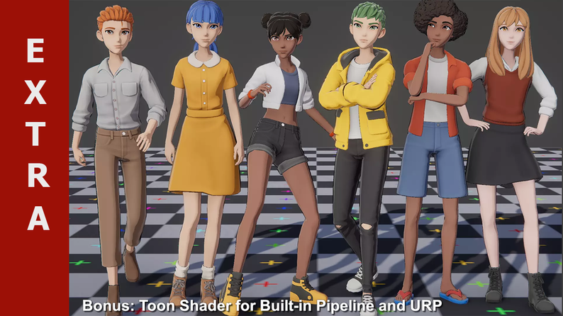 Stylized Modular Characters by TajSensei