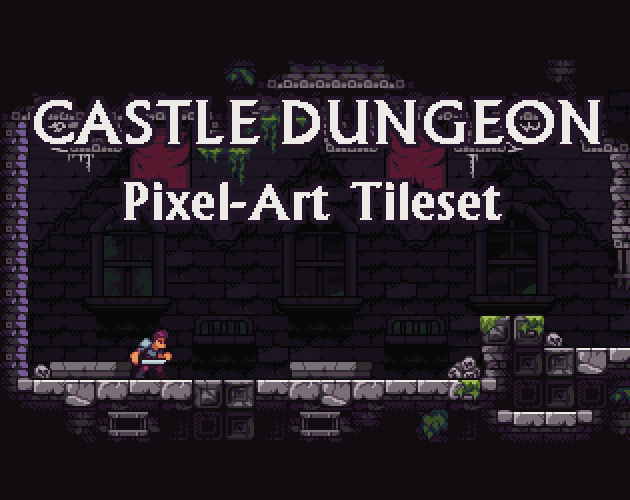 Castle Dungeon - Fantasy Pixel Art Tileset by aamatniekss