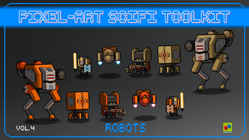 Update_02: General fixes - Pixel-Art SciFi Toolkit Vol.4: Robots by ...
