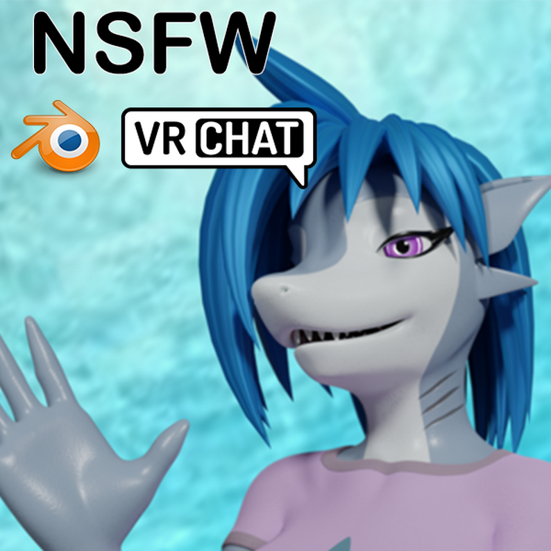 Tiery - shark model (Blender + VRChat) by TheHiddenMask18