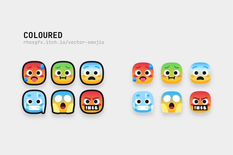 [FREE] Vector Emojis by RhosGFX