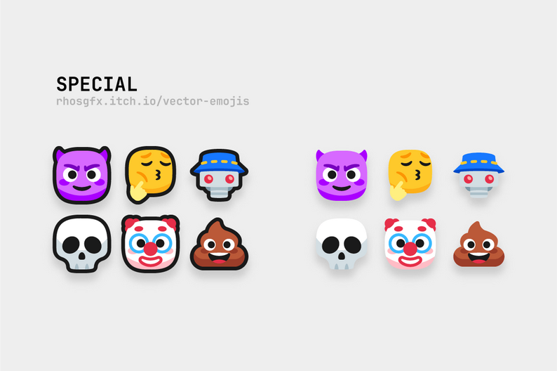[FREE] Vector Emojis by RhosGFX
