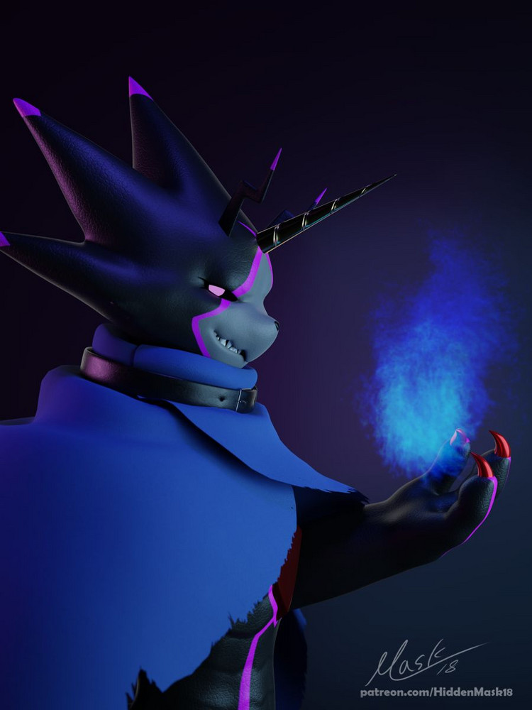 GulusGammamon model (Blender) by TheHiddenMask18