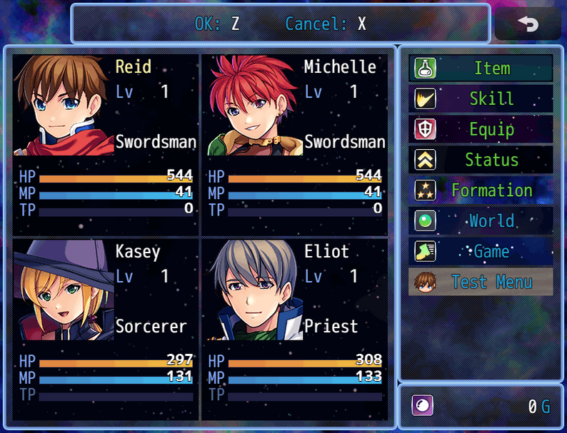 [CGMZ] Menu Customizer for RPG Maker MZ by Casper Gaming