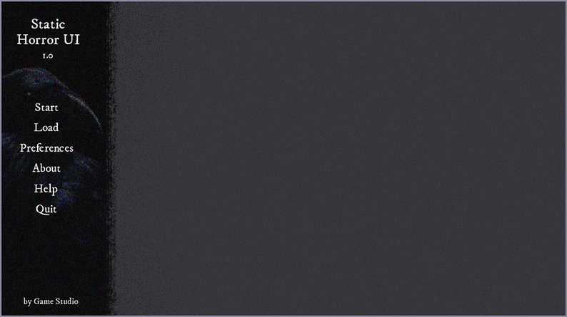 Ren'Py Static Horror GUI Theme by __ess__ VN Assets