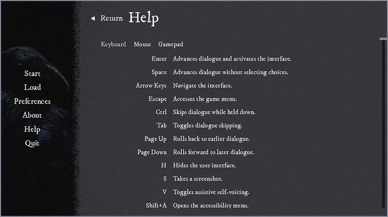 Ren'Py Static Horror GUI Theme by __ess__ VN Assets