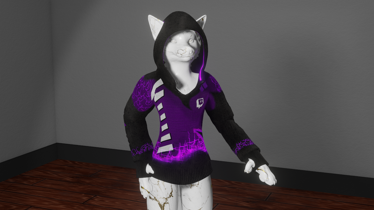 Thick Wolf hoodie for Canis Woof & Rexouium 1.4 by JMctrl