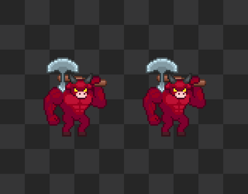 Boss Minotaur Sprites [Rogue Adventure] by ELV Games