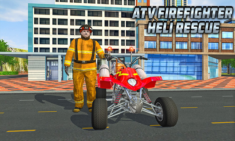 FireFighter ATV Bike: Helicopter Rescue 2018 by Tap Play Game Studio