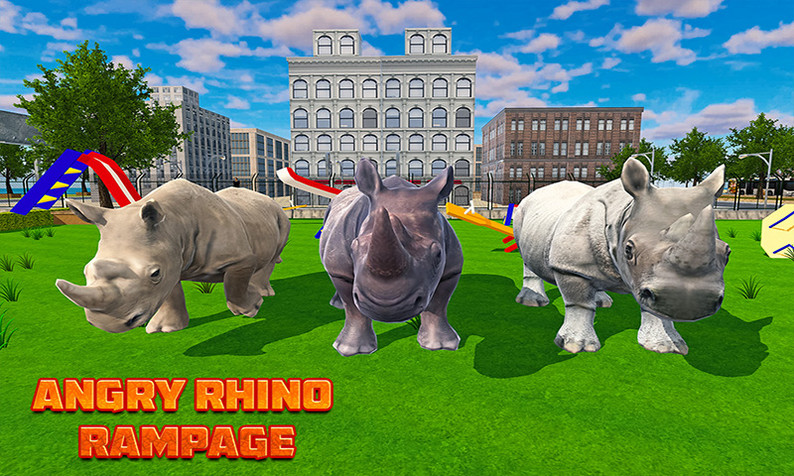 Wild Rhino City Rampage by Tap2action