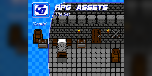 RPG Assets Tile Set 'Castle' NES by chasersgaming
